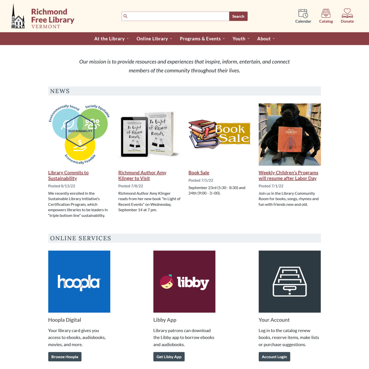 Launched: New website for the Richmond Free Library - Ecopixel